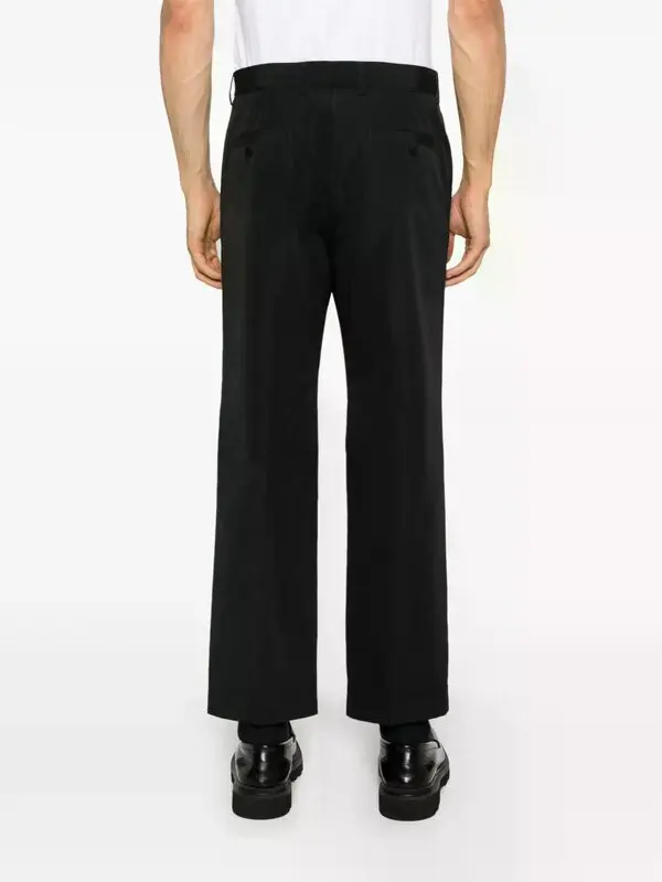 Gucci Cropped Textured Chino Trousers