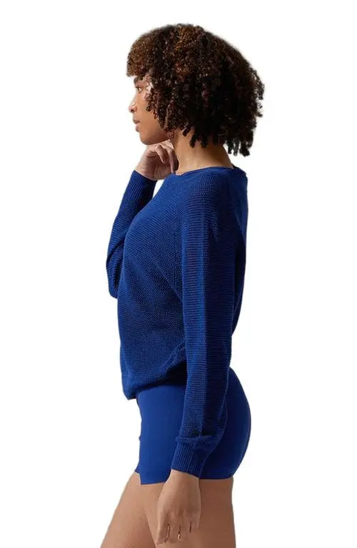 TAVI West Coast Rayon Blend Sweater - Deep Navy