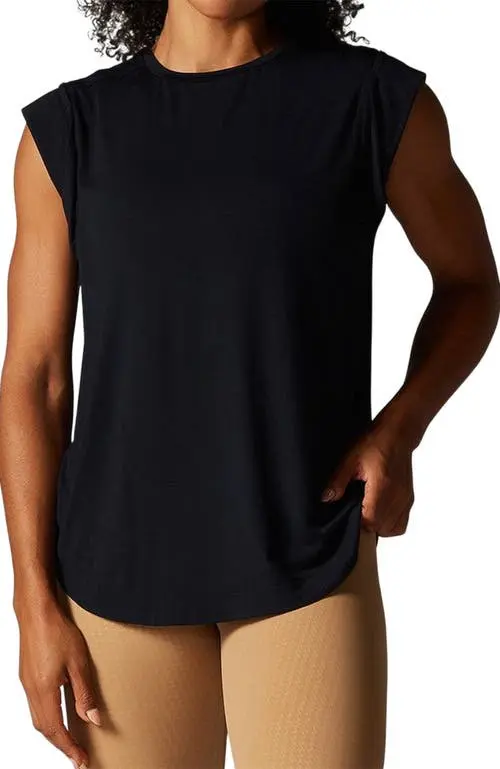 TAVI Cap-sleeve Muscle Tee - Ebony