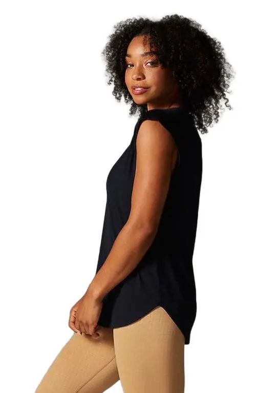 TAVI Cap-sleeve Muscle Tee - Ebony
