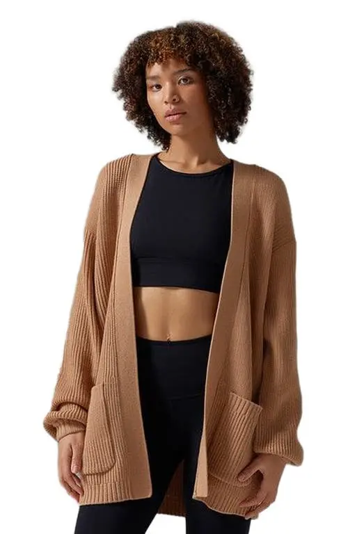 TAVI Alpine Long Cardigan - Camel