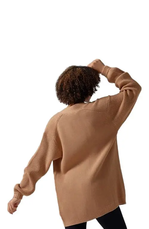TAVI Alpine Long Cardigan - Camel