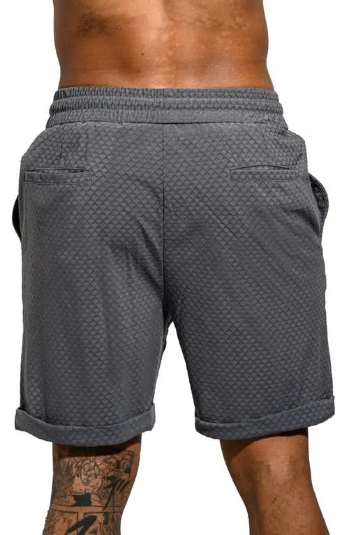 MACEOO Cotton Blend Drawstring Shorts - Grey