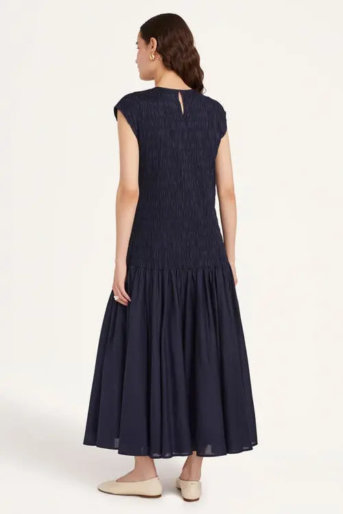 Merlette Stijl Midi Dress - Navy