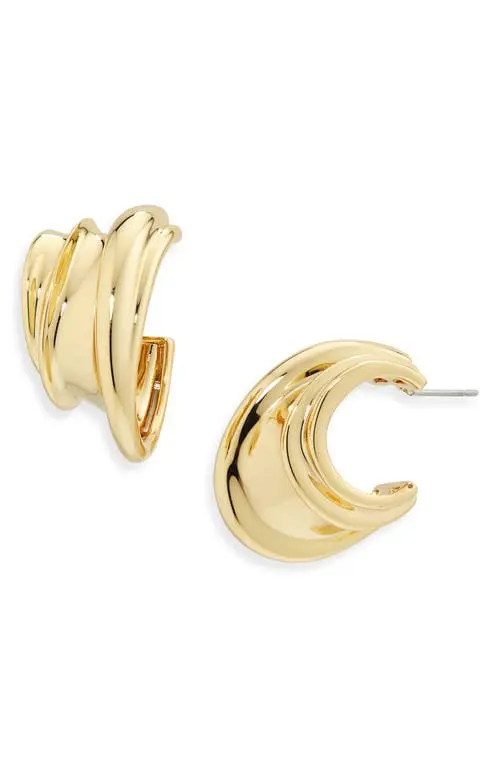 Jenny Bird Leona Hoop Earrings - High Polish Gold