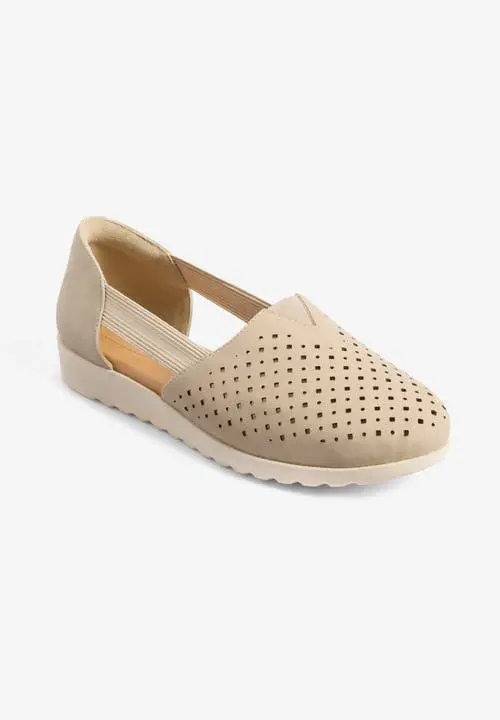 COMFORTVIEW The Zoe Slip-on Flat - Grey