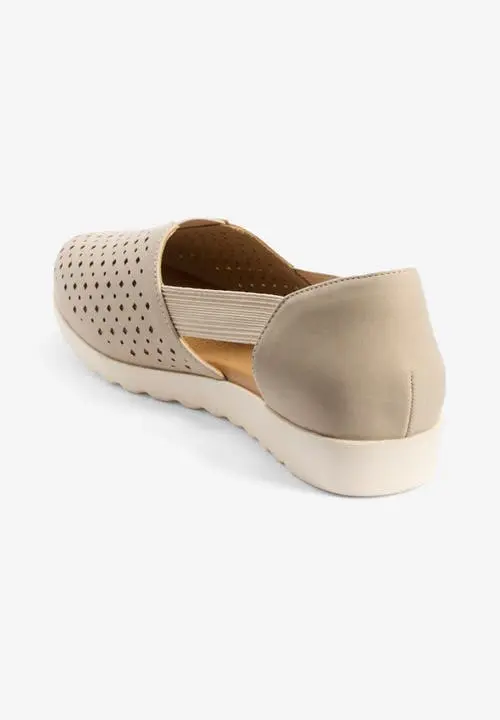COMFORTVIEW The Zoe Slip-on Flat - Grey