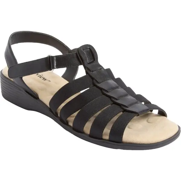 COMFORTVIEW The Dorian Fisherman Sandal - Black