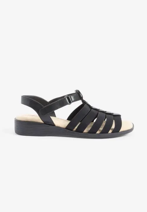 COMFORTVIEW The Dorian Fisherman Sandal - Black