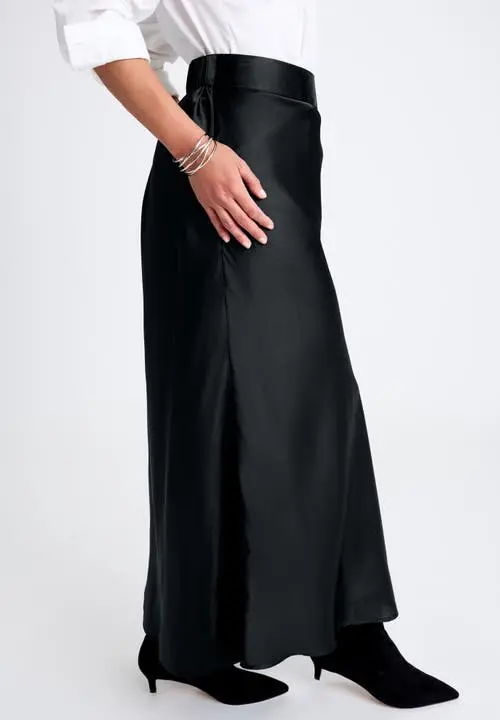 JESSICA LONDON Satin Maxi Skirt