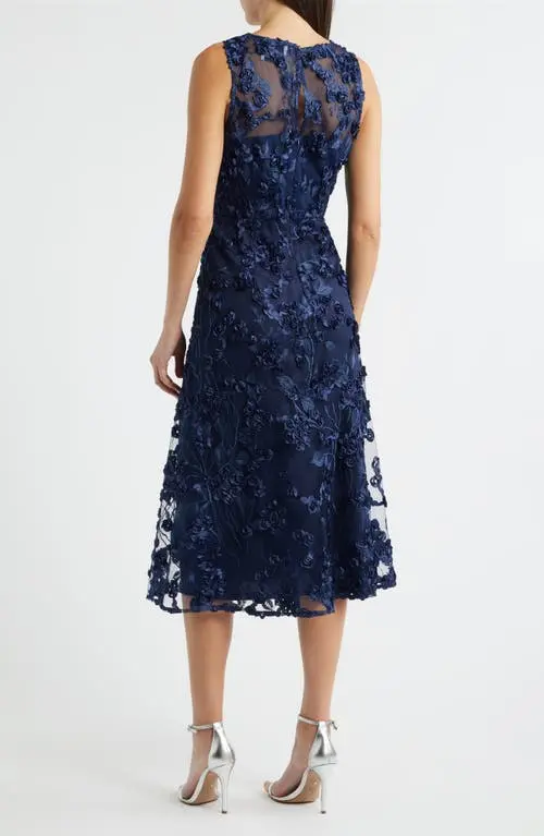 Sam Edelman Floral Appliqu Cocktail Dress - Navy | Editorialist
