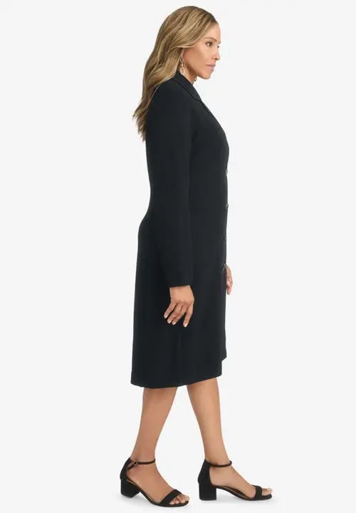 JESSICA LONDON Double-breasted Jacket Dress - Black