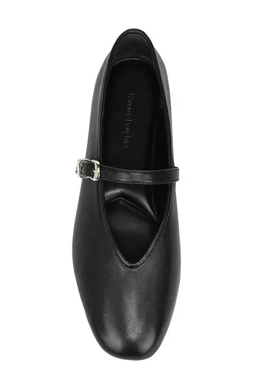 FAVORITE DAUGHTER Margot Mary Jane Flat - Black