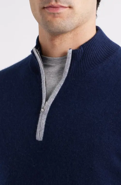 Johnnie-o Niccolo Cashmere Quarter Zip Sweater
