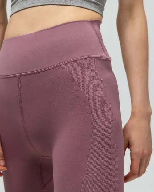REFORMER Compression Legging With Fused Waistband - Mauve