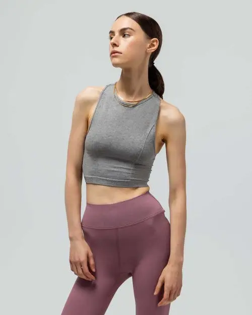 REFORMER Compression Legging With Fused Waistband - Mauve