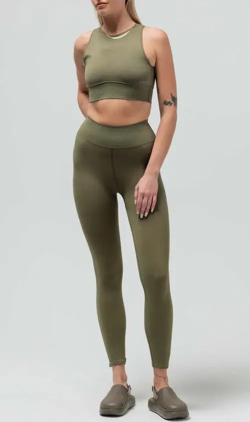 REFORMER Compression Legging With Fused Waistband - Olive