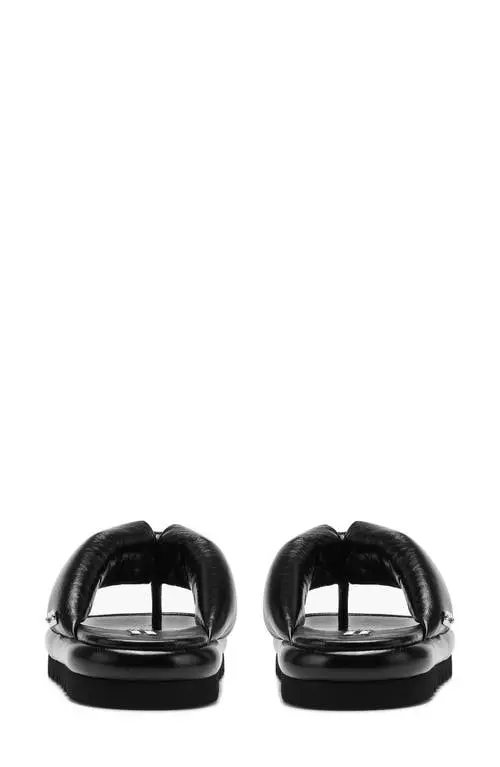 NAKED WOLFE Hilary Platform Slip-on Sandals - Black-leather