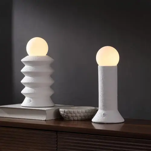 JONATHAN Y Soren 13" Ceramic/glass Geometric Integrated Led Table Lamp