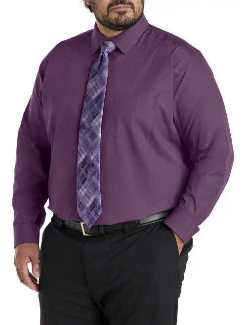 SYNRGY BY DXL Big & Tall Performance Solid Dress Shirt