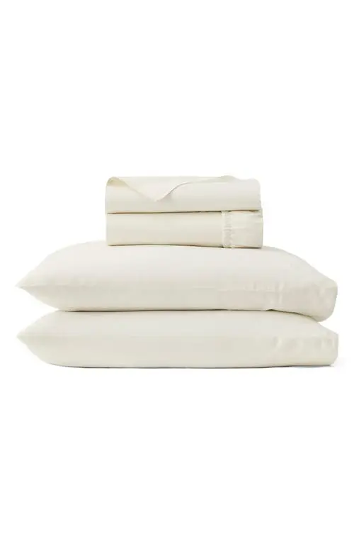 BOLL & BRANCH Signature Piped Edge Sheet Set - Cream/cream