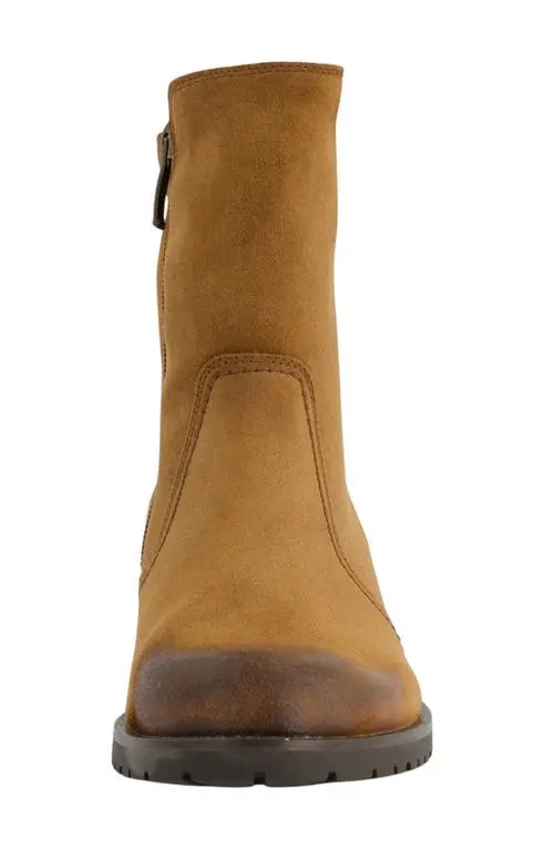 Paul Green Cheyenne Faux Fur Lined Bootie - Toffee Soft Suede