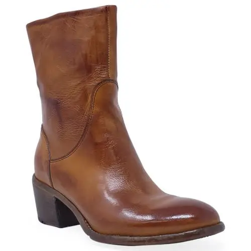 MADISON MAISON Leather Mid-calf Boots - Brown