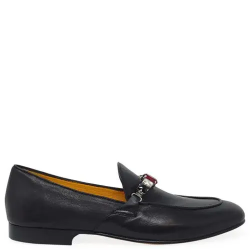 MADISON MAISON Flat Jewel Loafer - Black