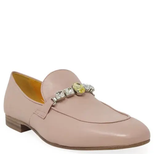 MADISON MAISON Flat Jewel Loafer - Pink