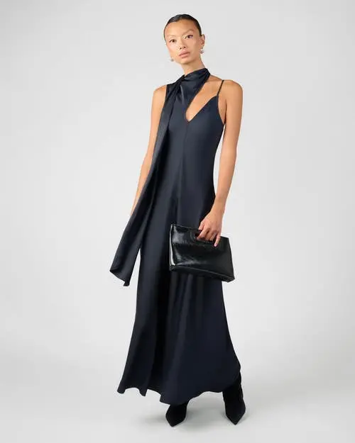 WeWoreWhat Wrap Neck Maxi Slip Dress