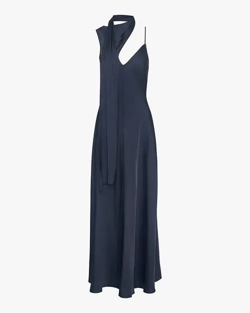 WeWoreWhat Wrap Neck Maxi Slip Dress