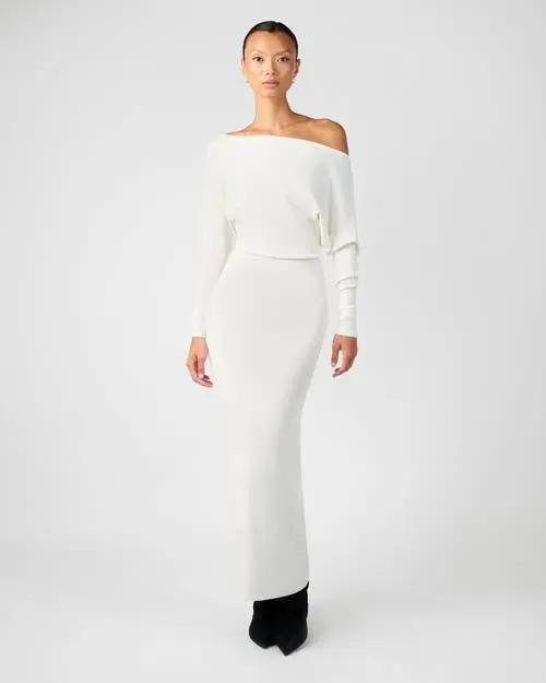 WeWoreWhat Off-shoulder Sweater Midi Dress