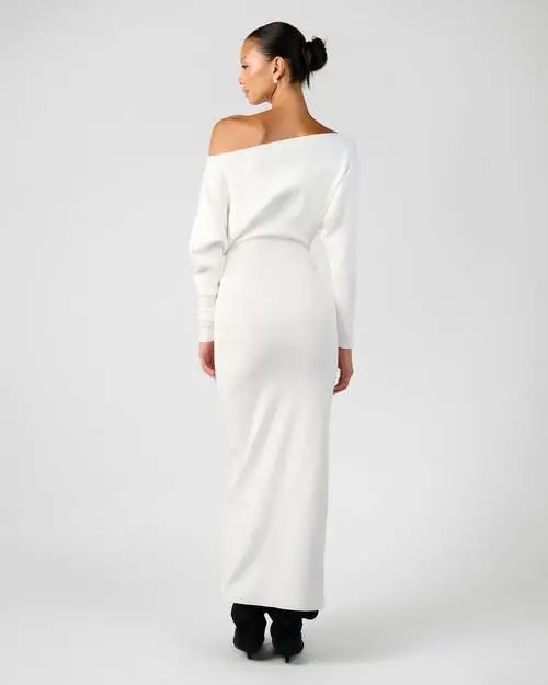 WeWoreWhat Off-shoulder Sweater Midi Dress