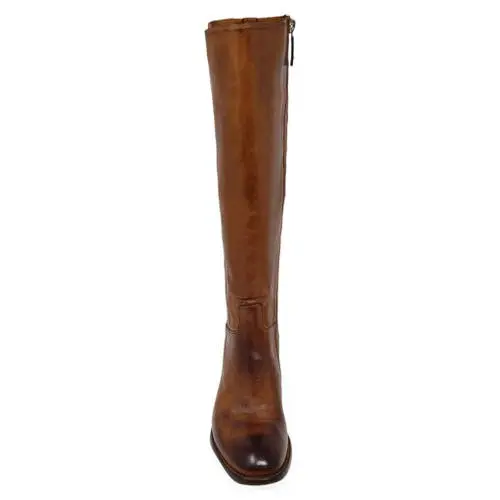 MADISON MAISON Knee High Stretch Boot - Cognac