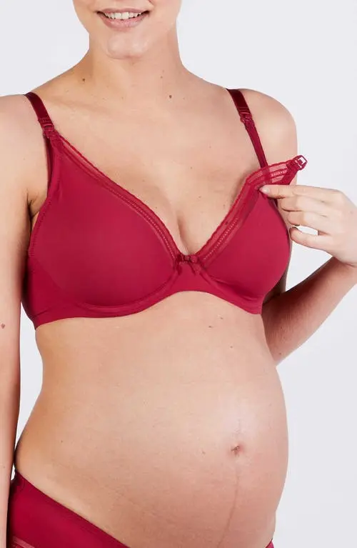 CACHE COEUR Maternity And Nursing Bra Milk - Burgundy