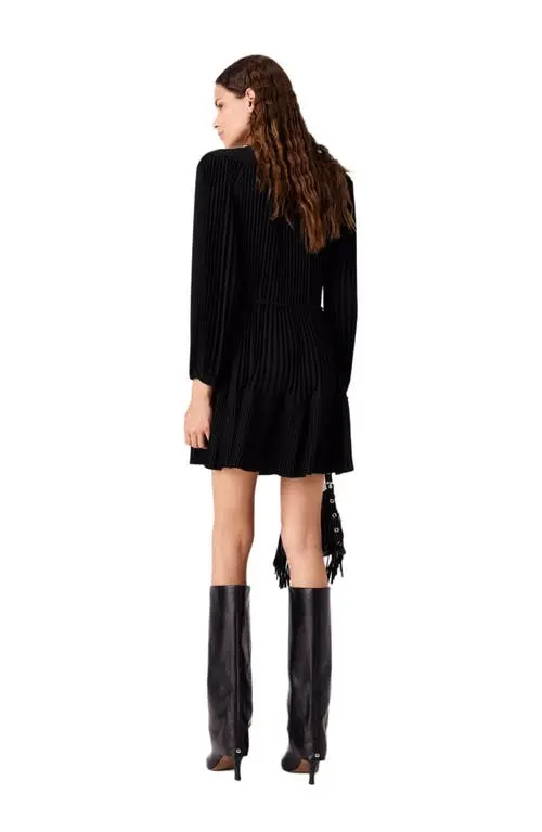 Maje Mini Pleated Dress