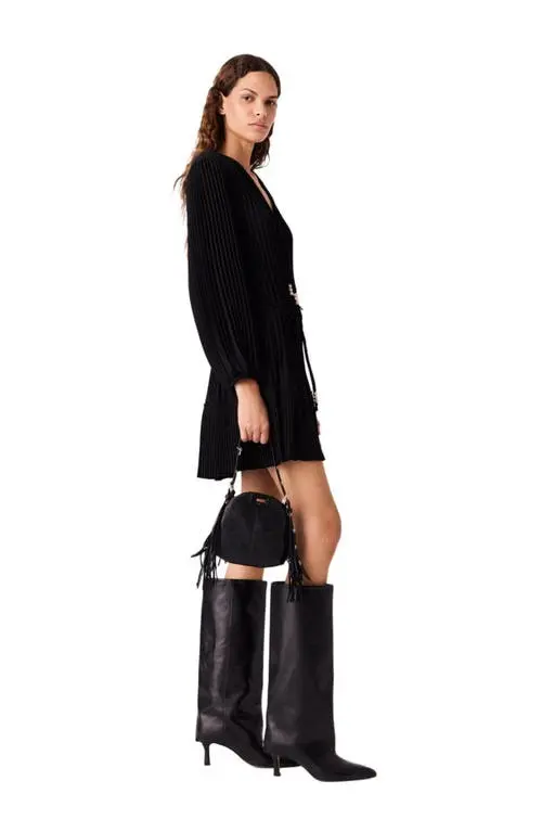 Maje Mini Pleated Dress