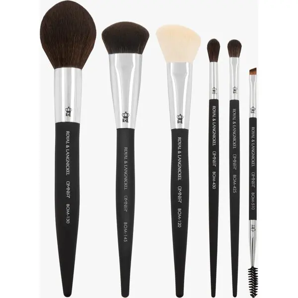 OMNIA BRUSH Full Face 6pc Makeup Brush Set - Black