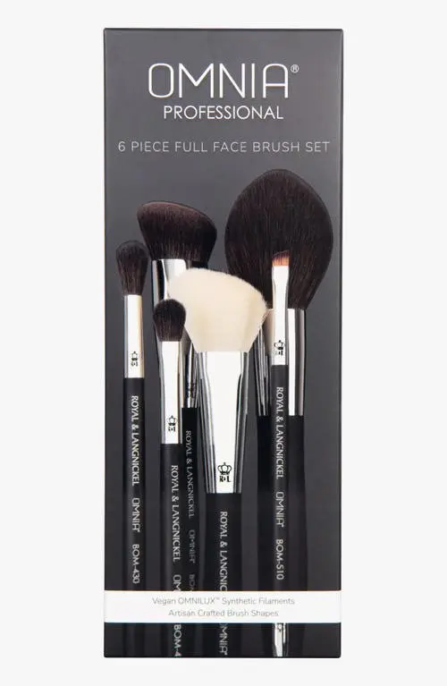 OMNIA BRUSH Full Face 6pc Makeup Brush Set