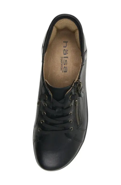 HALSA FOOTWEAR Alma Leather Sneakers - Black