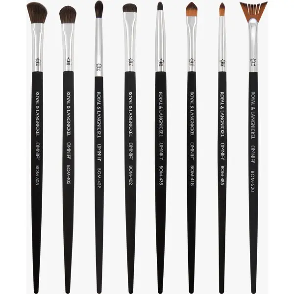 OMNIA BRUSH Eye 8pc Makeup Brush Set - Black