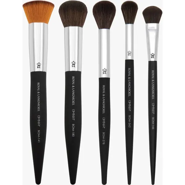 OMNIA BRUSH Complexion 5pc Makeup Brush Set - Black