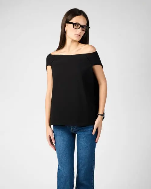 WeWoreWhat Off-the-shoulder Cape Top