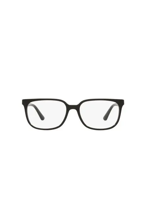 LENSCRAFTERS Rectangle Full Rim Acetate Eyeglasses - Black