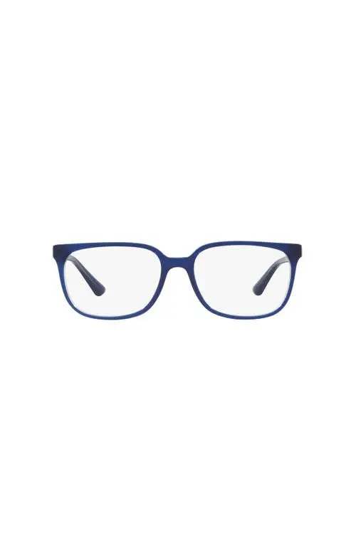 LENSCRAFTERS 58mm Rectangle Optical Glasses - Blue