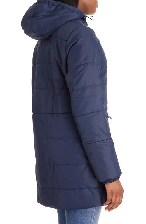 MODERN ETERNITY 3-in-1 Quilted Waterproof Puffer Coat - Navy