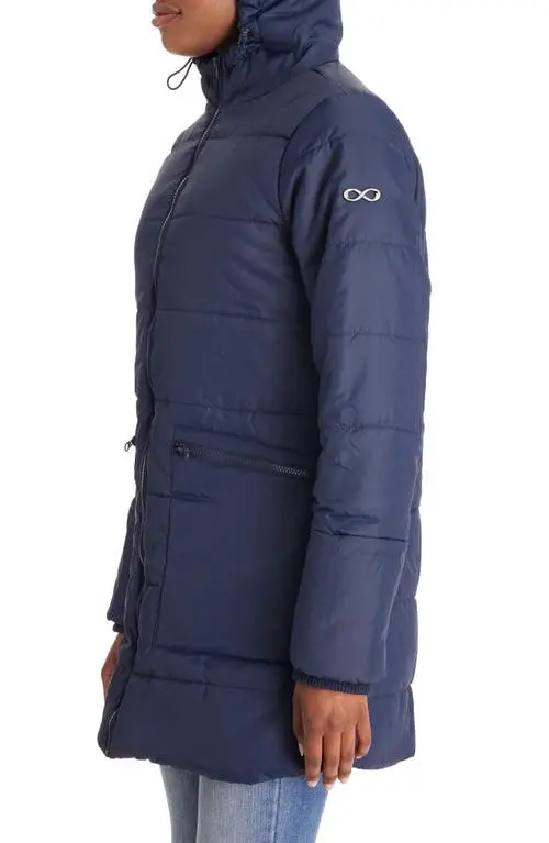 MODERN ETERNITY 3-in-1 Quilted Waterproof Puffer Coat - Navy