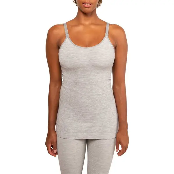 MODERN ETERNITY Seamless Nursing Tank - Graphite Melange