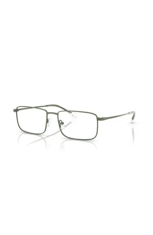 Armani Exchange 56mm Rectangle Optical Glasses - Green