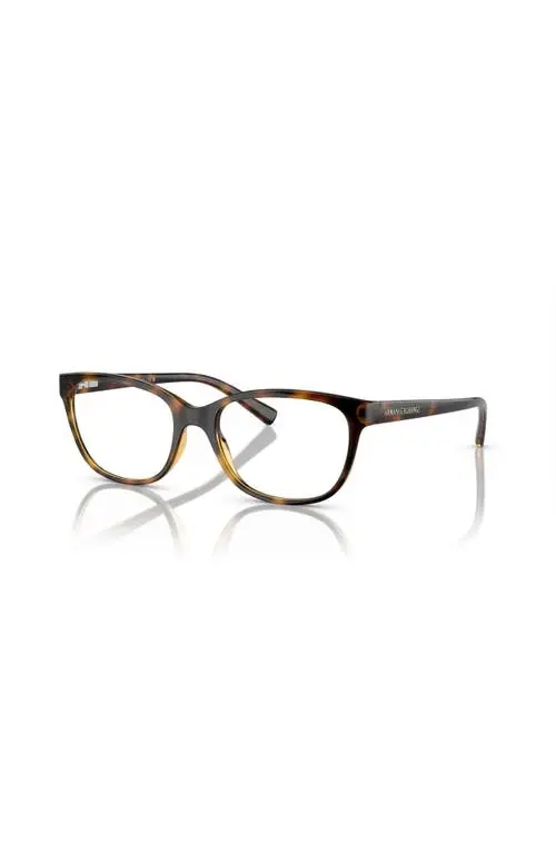 Armani Exchange 53mm Cat Eye Optical Glasses - Tortoise